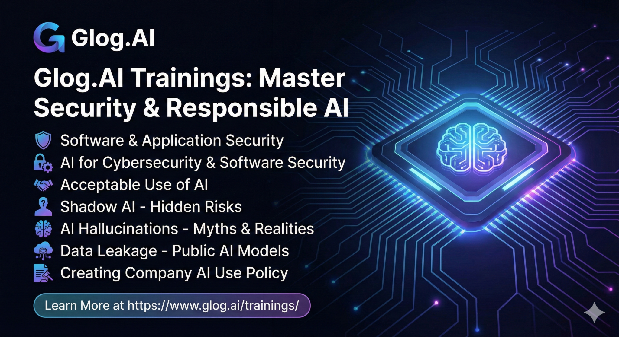 Updated list of Glog.AI trainings - Glog.AI